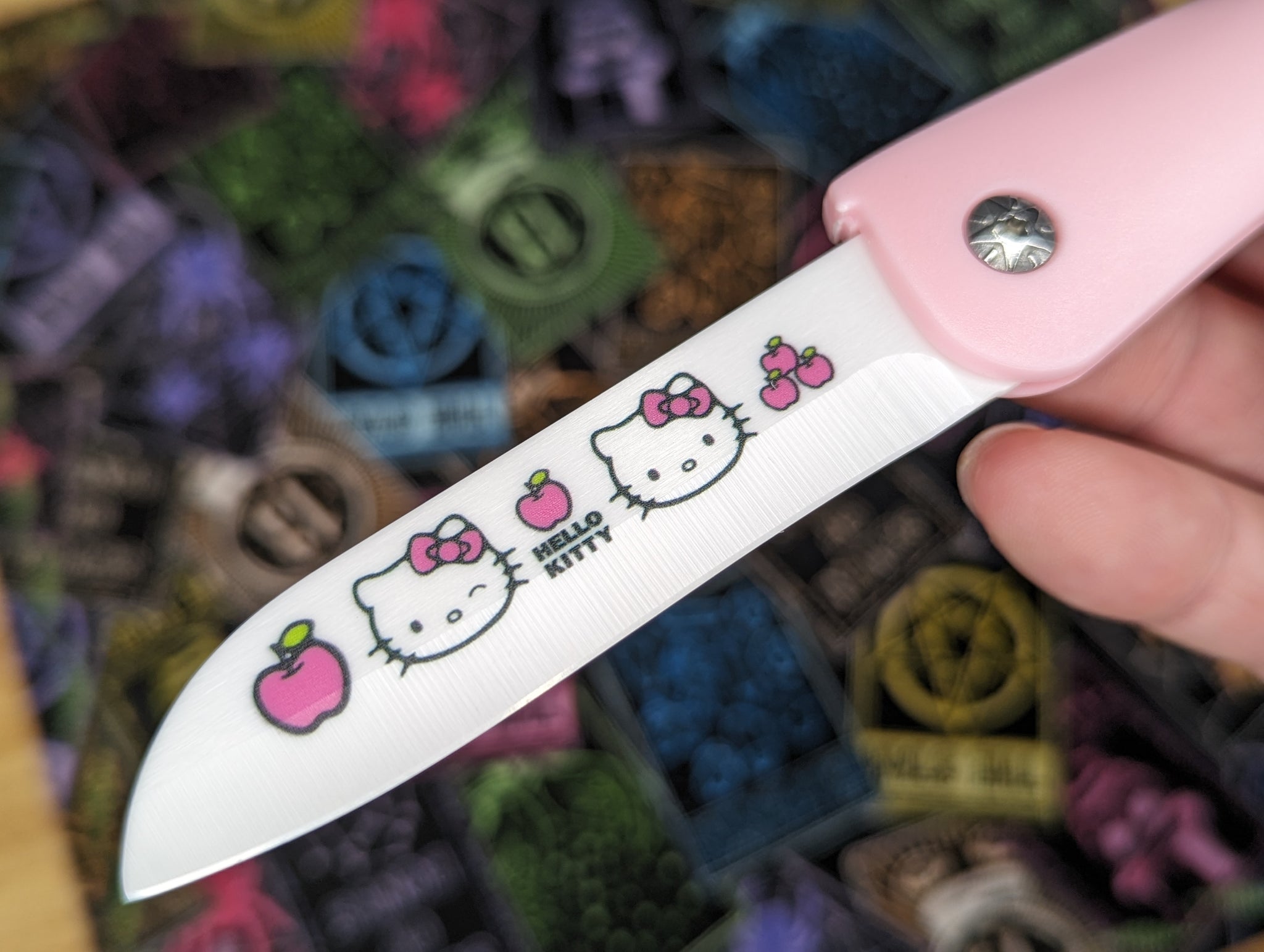 Hello Kitty Ceramic Blade Folding Knife – LIGHTNING OTF KNIVES
