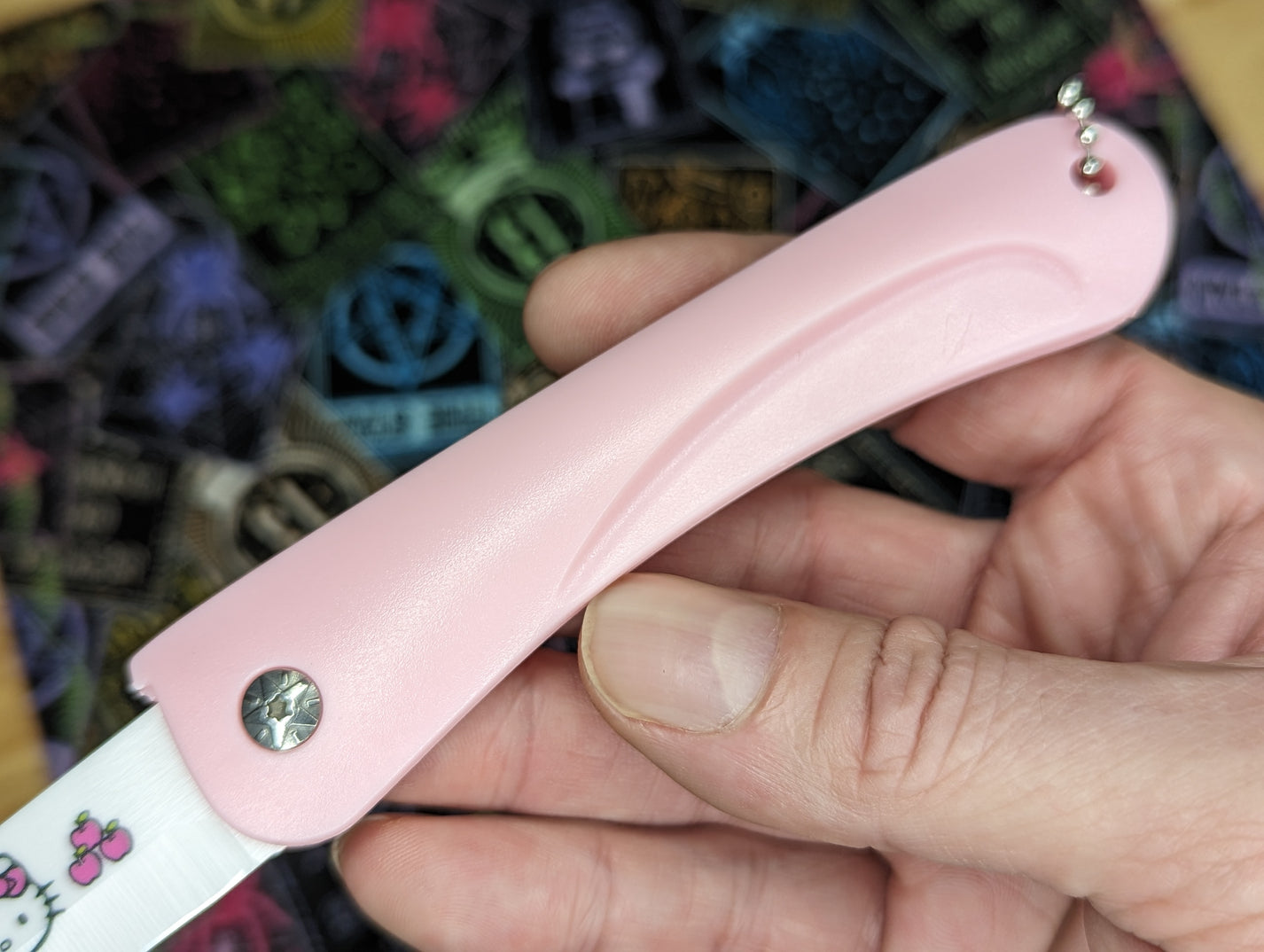 Hello Kitty Ceramic Blade Folding Knife Lightning Otf Knives