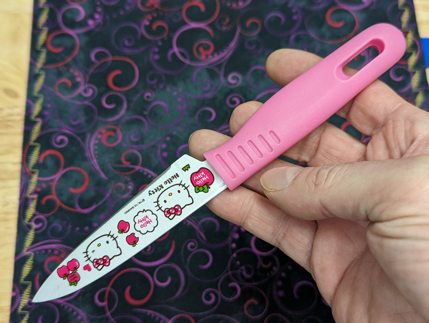 75 Hello Kitty Pairing Knife W Sheath Lightning Otf Knives