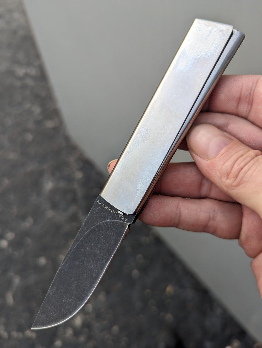 AGA CAMPOLIN DRAGONFLY SWING BLADE KNIFE BK FINISH – LIGHTNING OTF KNIVES