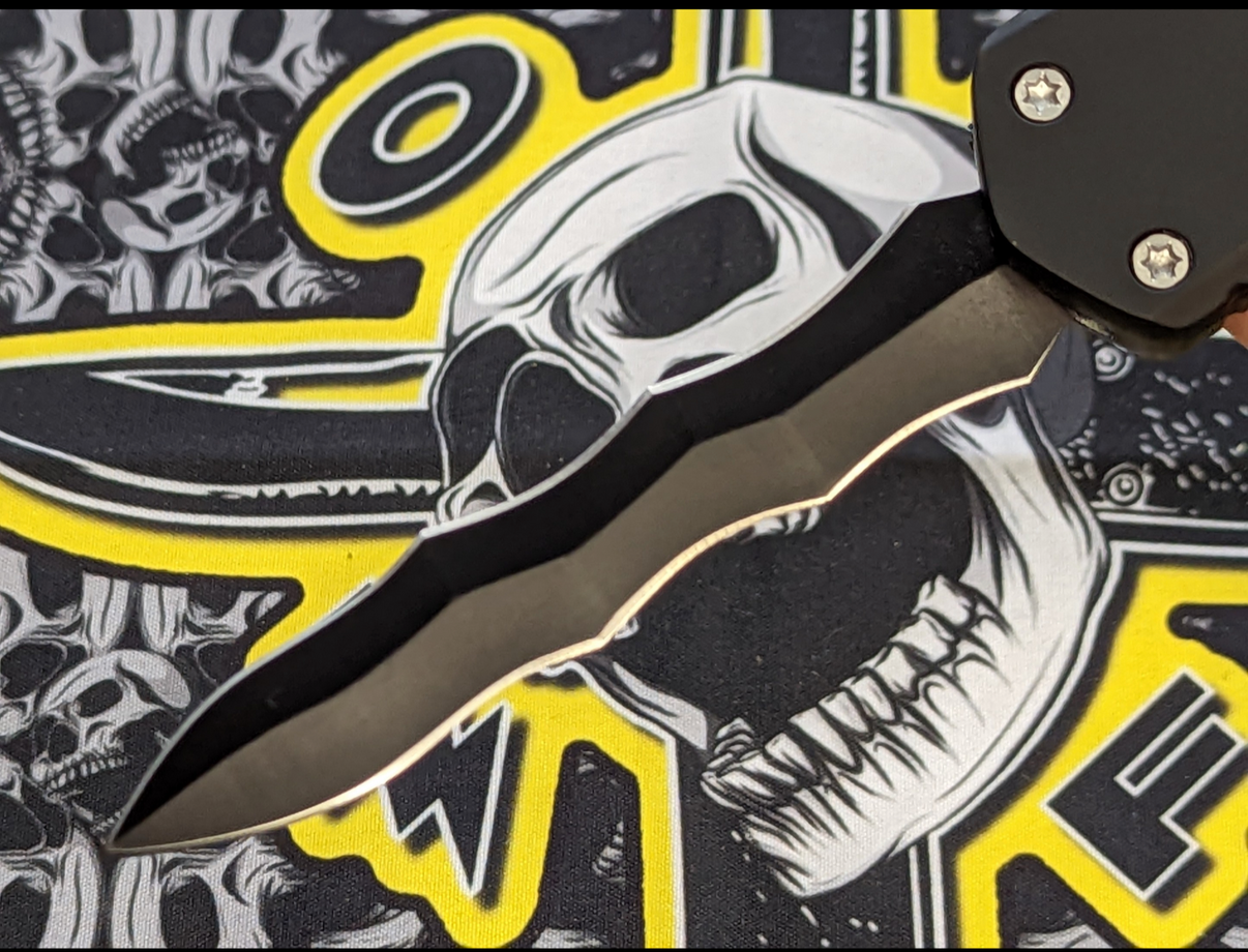 9" Tactical Kris Blade Dual Action OTF Knife – LIGHTNING OTF KNIVES