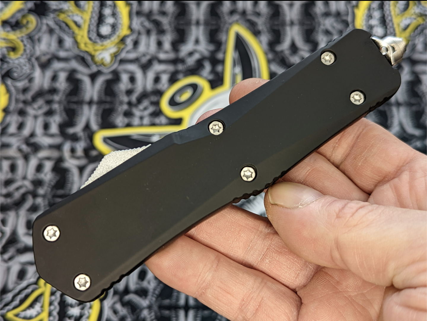 9" Tactical Kris Blade Dual Action OTF Knife – LIGHTNING OTF KNIVES
