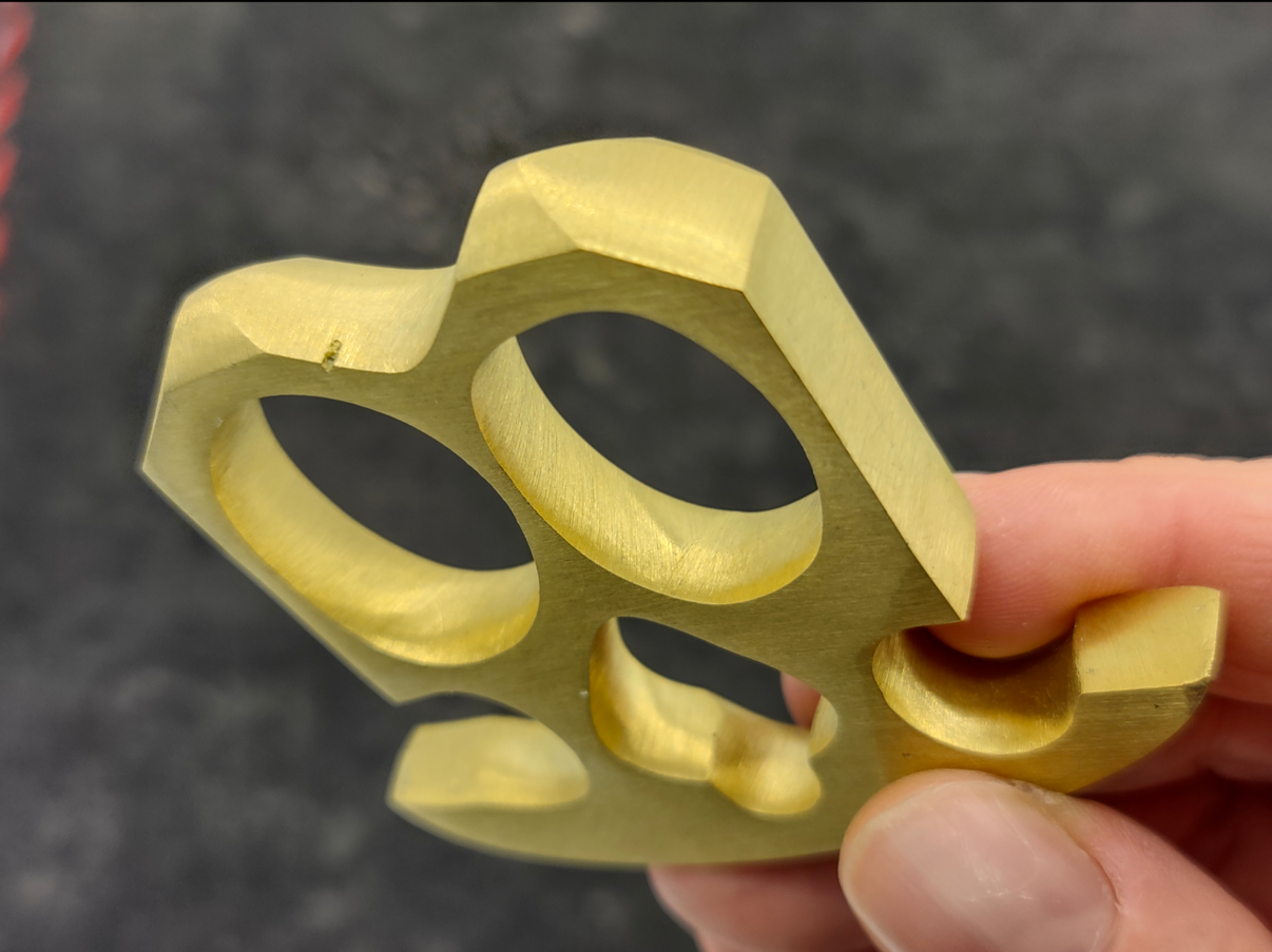 Solid Brass 2 Finger Knuckle Duster – LIGHTNING OTF KNIVES