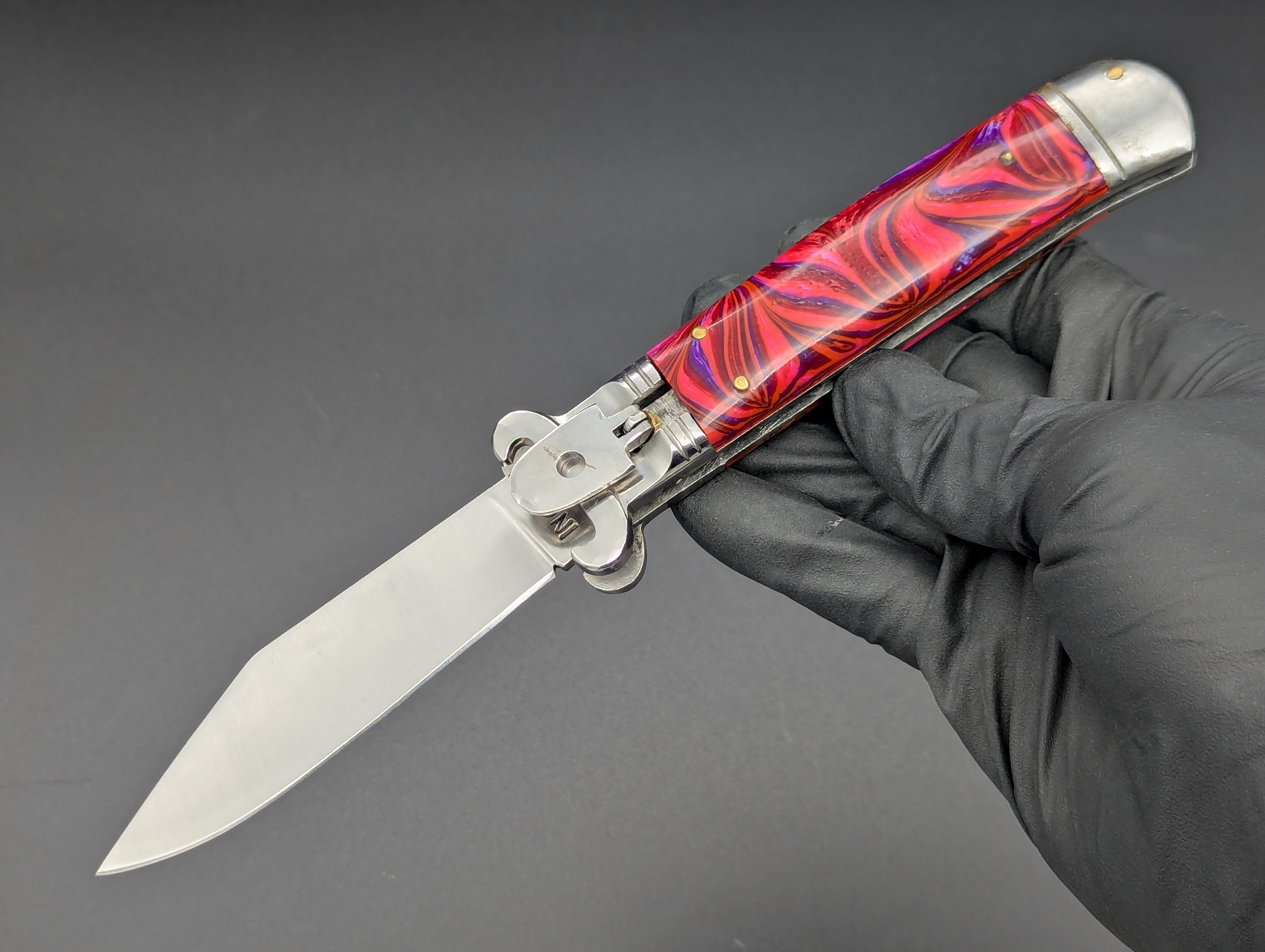 VINTAGE ITALIAN SHOT SHELL PULLER LEVERLOCK MULTI SWIRL – LIGHTNING OTF ...