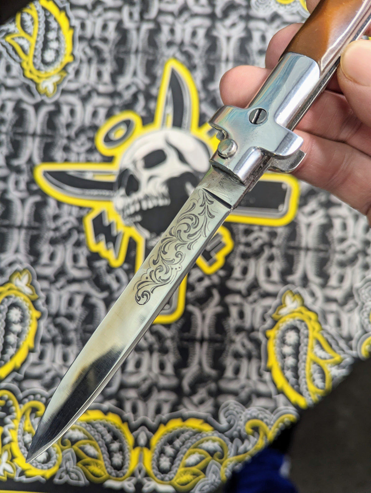 Vintage Russian Prison Made XL Stiletto Knife – LIGHTNING OTF KNIVES