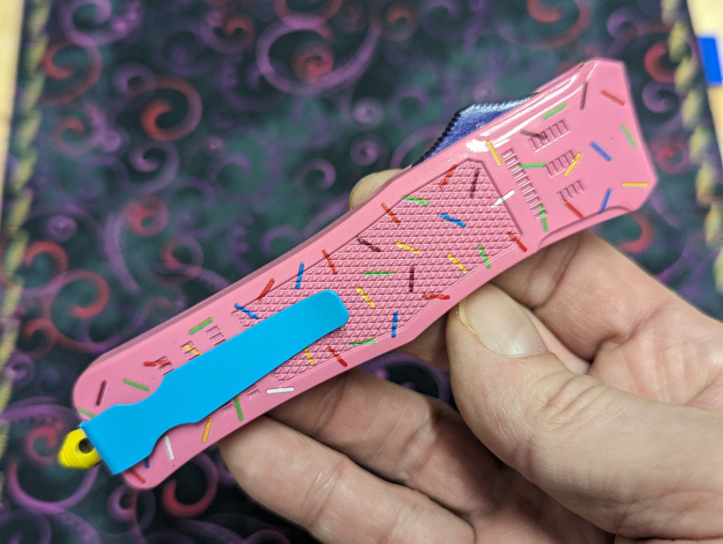 8.25" PINK SPRINKLE CQB D/A OTF KNIFE – LIGHTNING OTF KNIVES