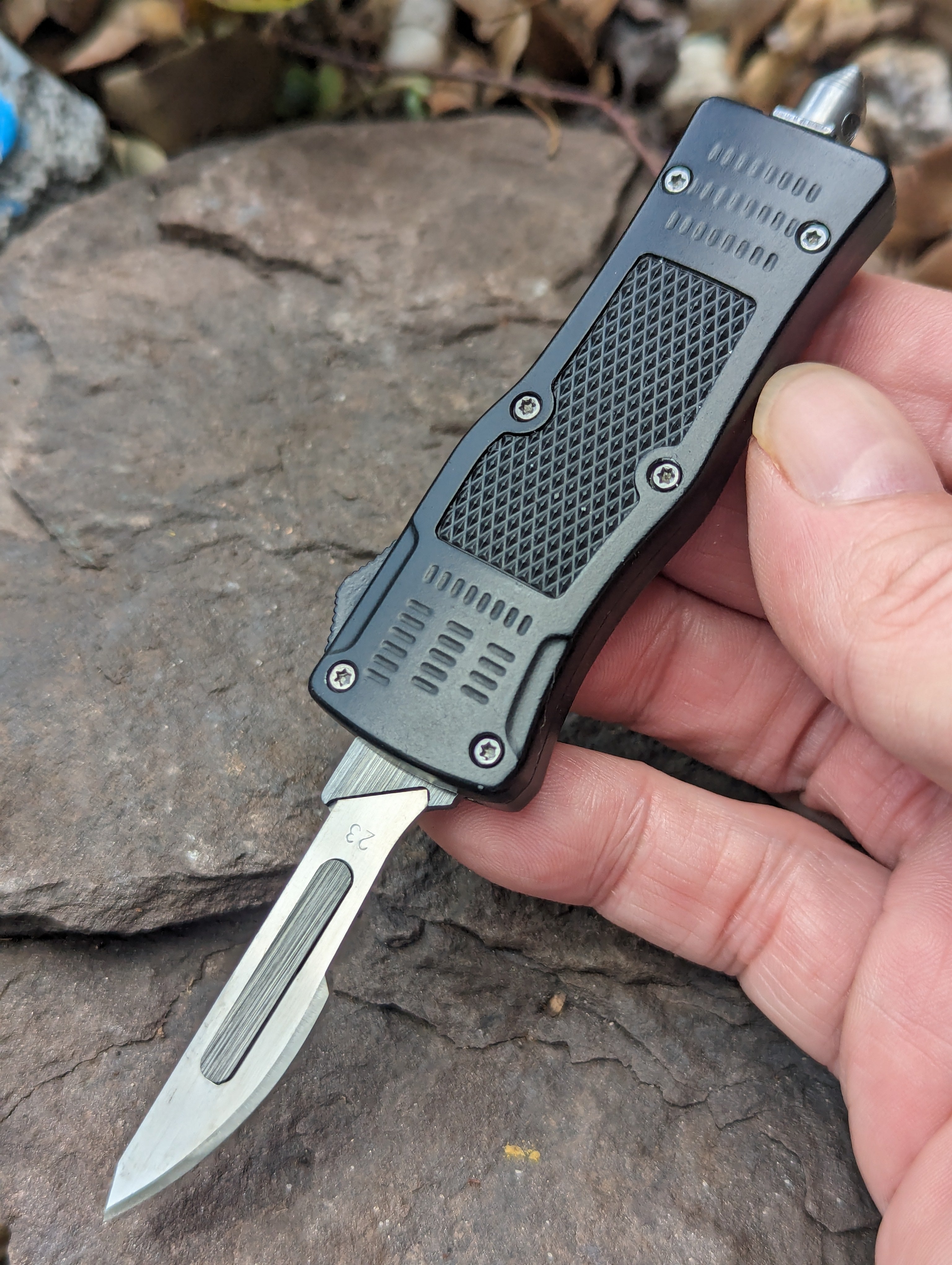 Mini CQB D/A OTF Scalpel Knife Black – LIGHTNING OTF KNIVES