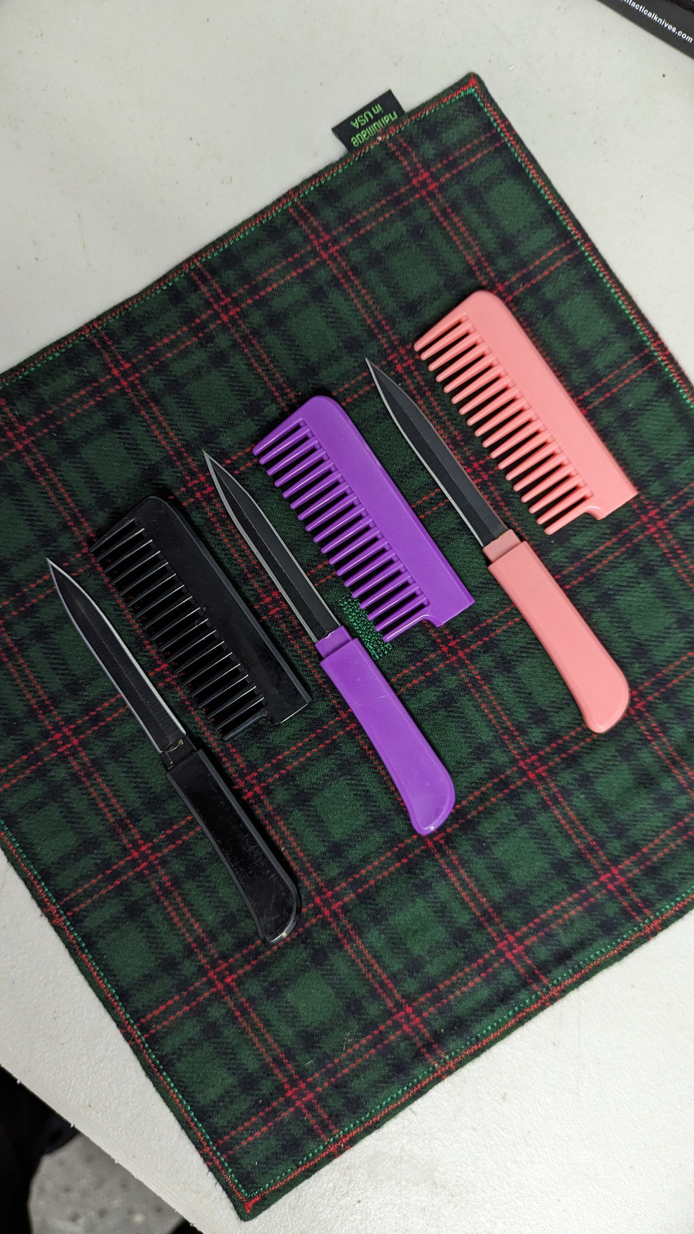 Purple Concealed Comb Knife – LIGHTNING OTF KNIVES