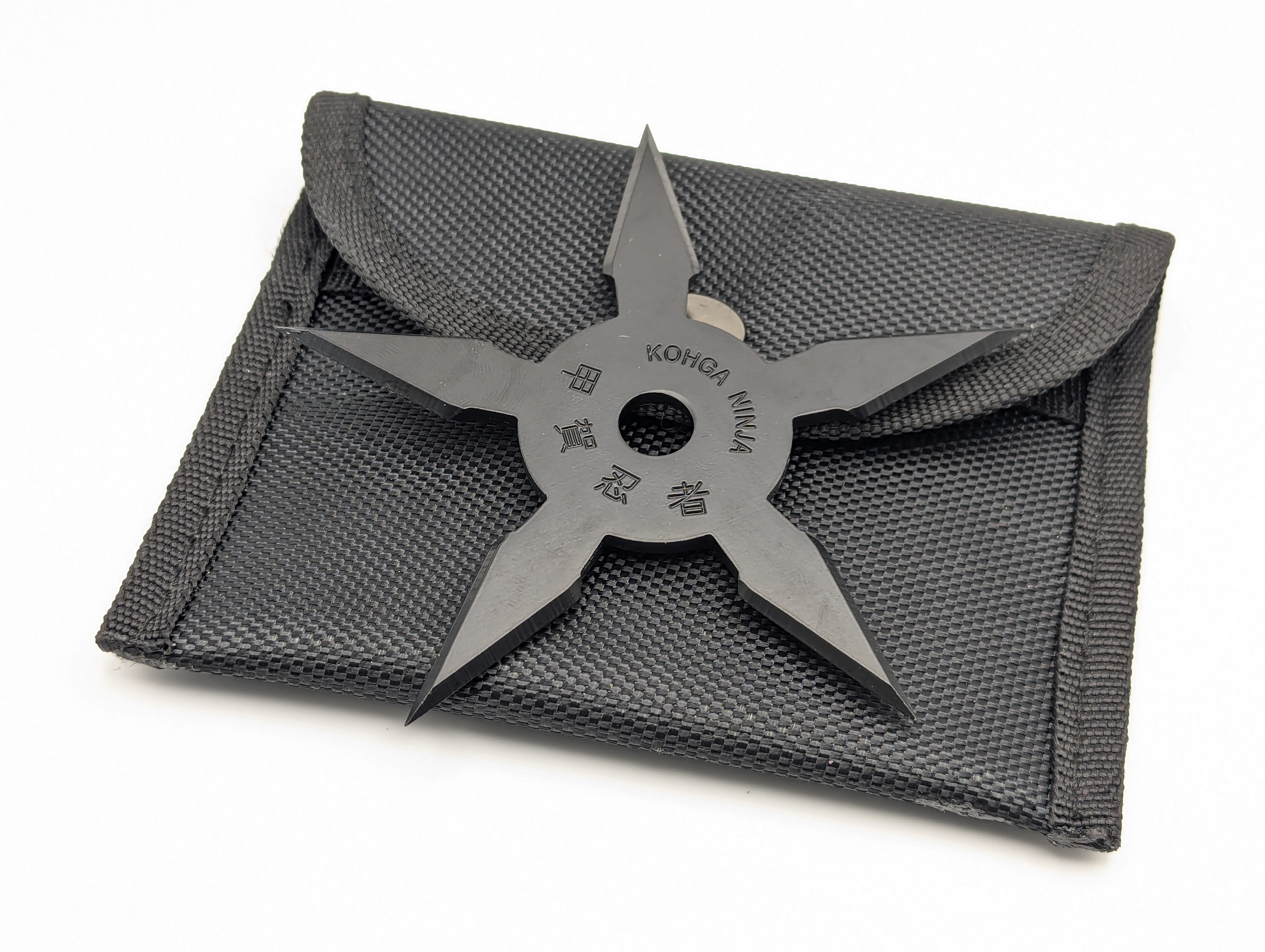 5 POINT BLACK NINJA KOHGA SHURIKEN THROWING STAR – LIGHTNING OTF KNIVES