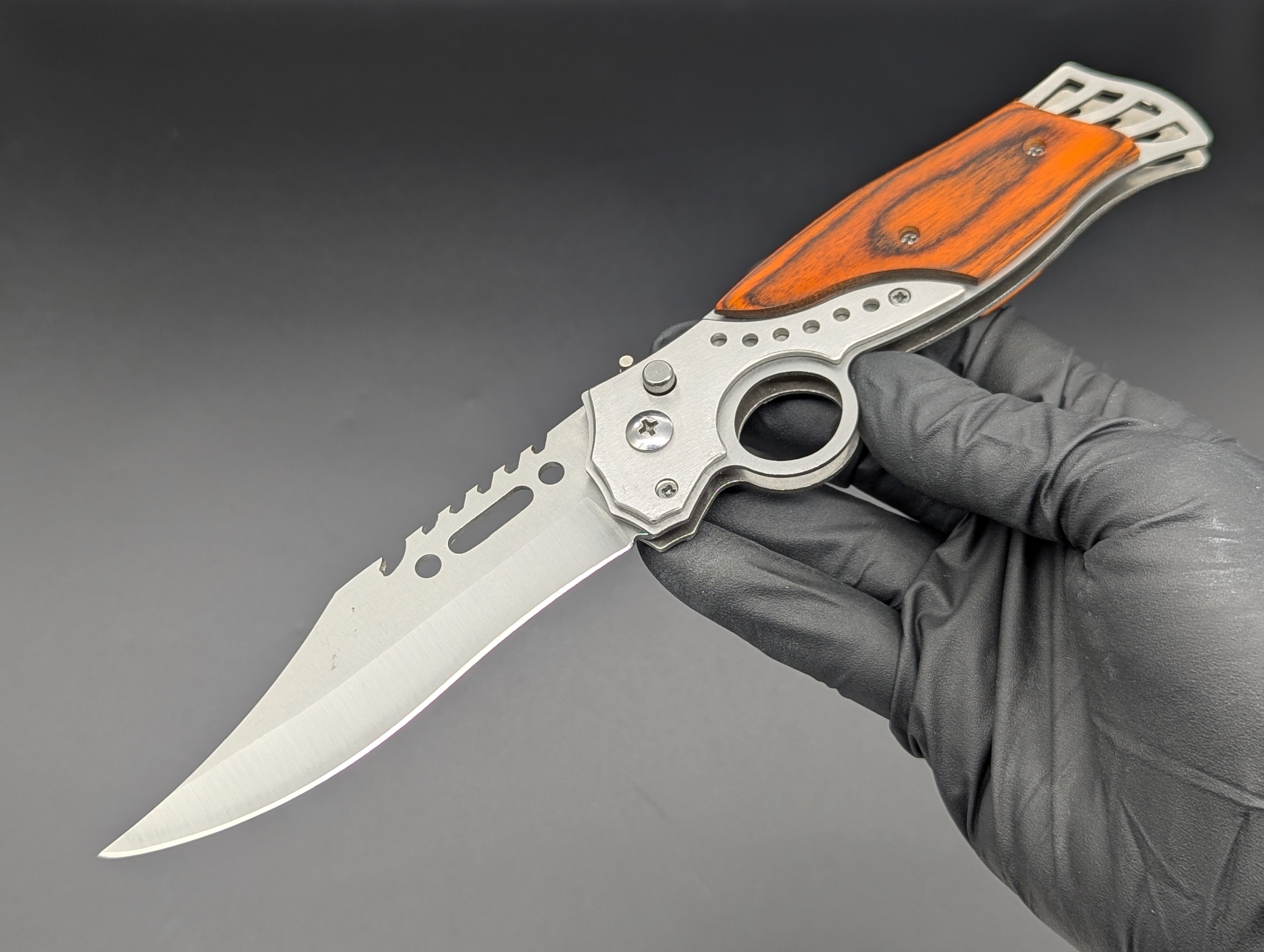 9.5" ROSEWOOD CIGAR CUTTER AUTOMATIC OPENING KNIFE – LIGHTNING OTF KNIVES