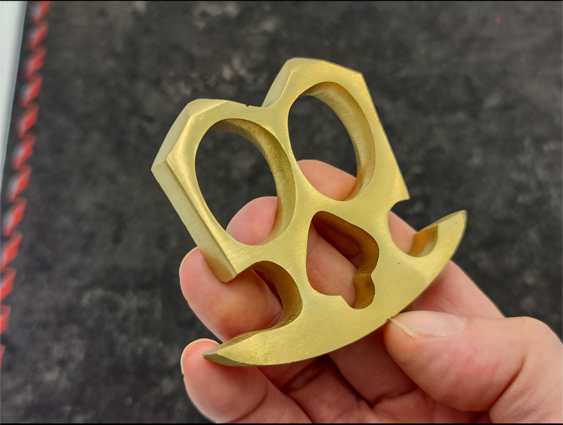 Solid Brass 2 Finger Knuckle Duster – LIGHTNING OTF KNIVES