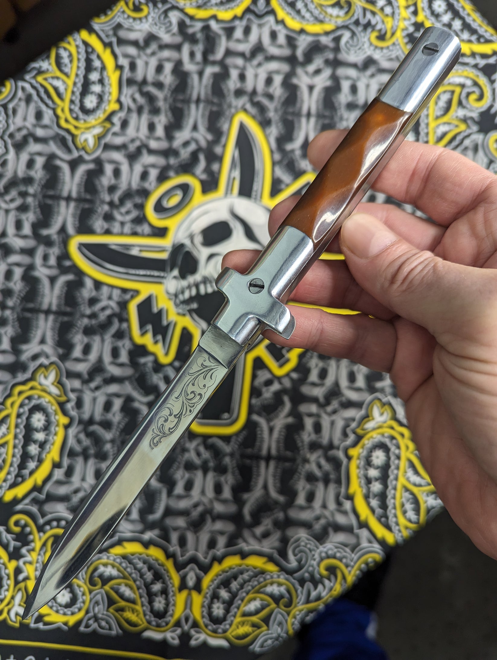 Vintage Russian Prison Made XL Stiletto Knife – LIGHTNING OTF KNIVES